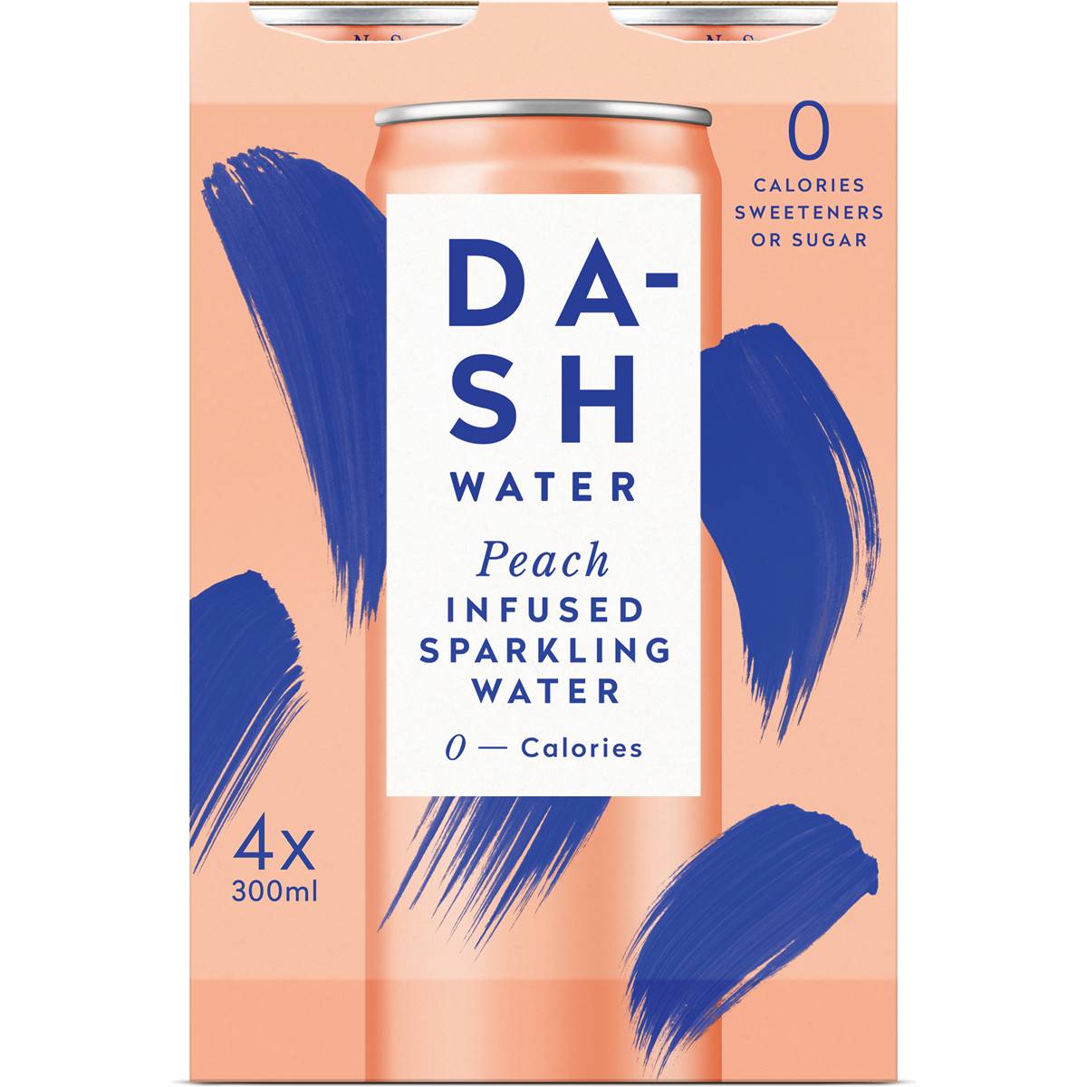 Dash Water Peach Infused Sparkling Water 300ml X4 | Woolworths