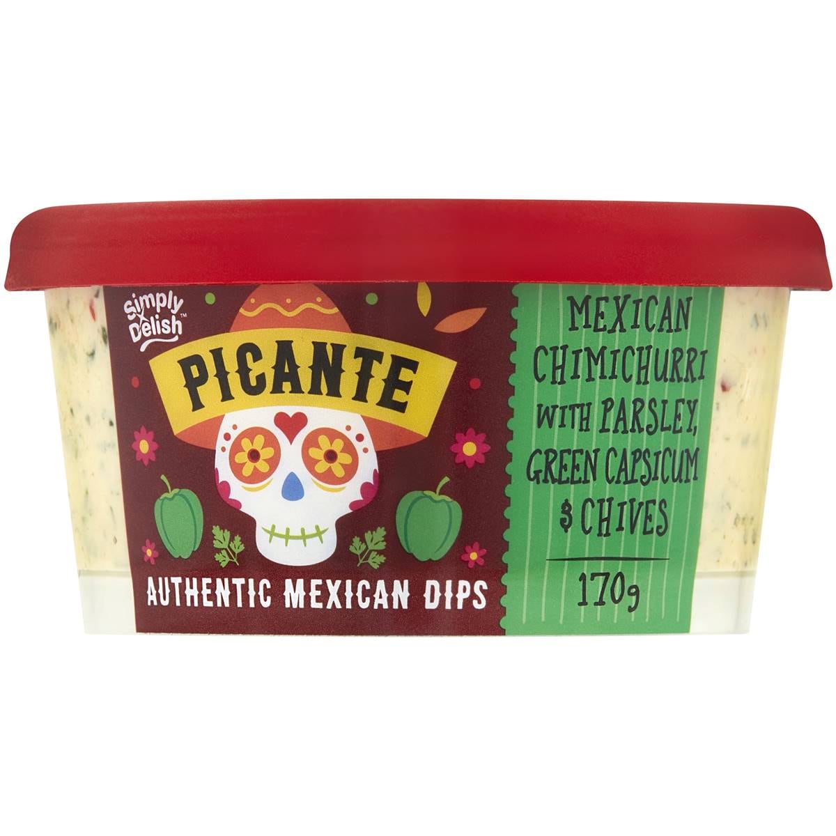 Picante Mexican Chimichurri & Parsley Green Capsicum & Chives 170g ...