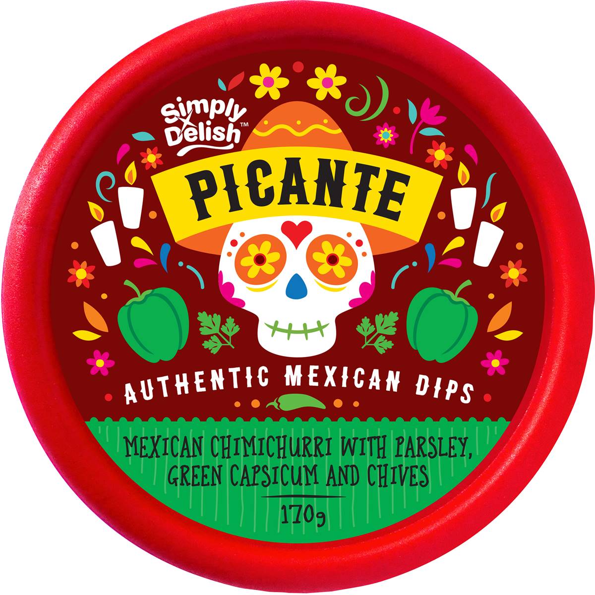 Picante Mexican Chimichurri & Parsley Green Capsicum & Chives 170g ...