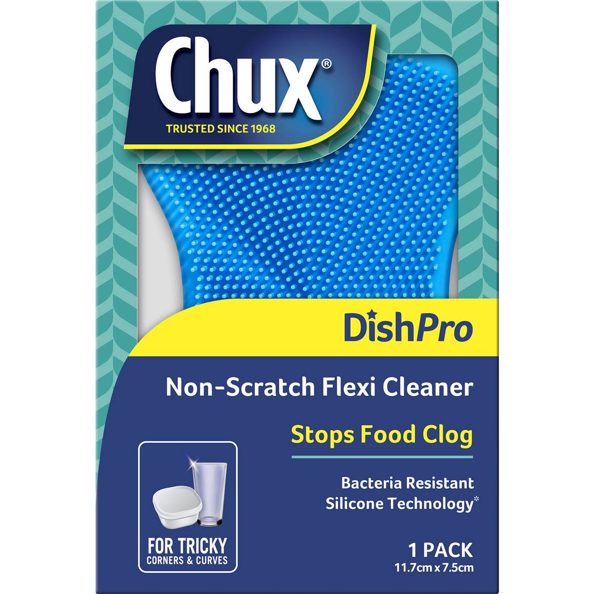 Chux Dish Pro Non Scratch Flexi Cleaner Each | Woolworths