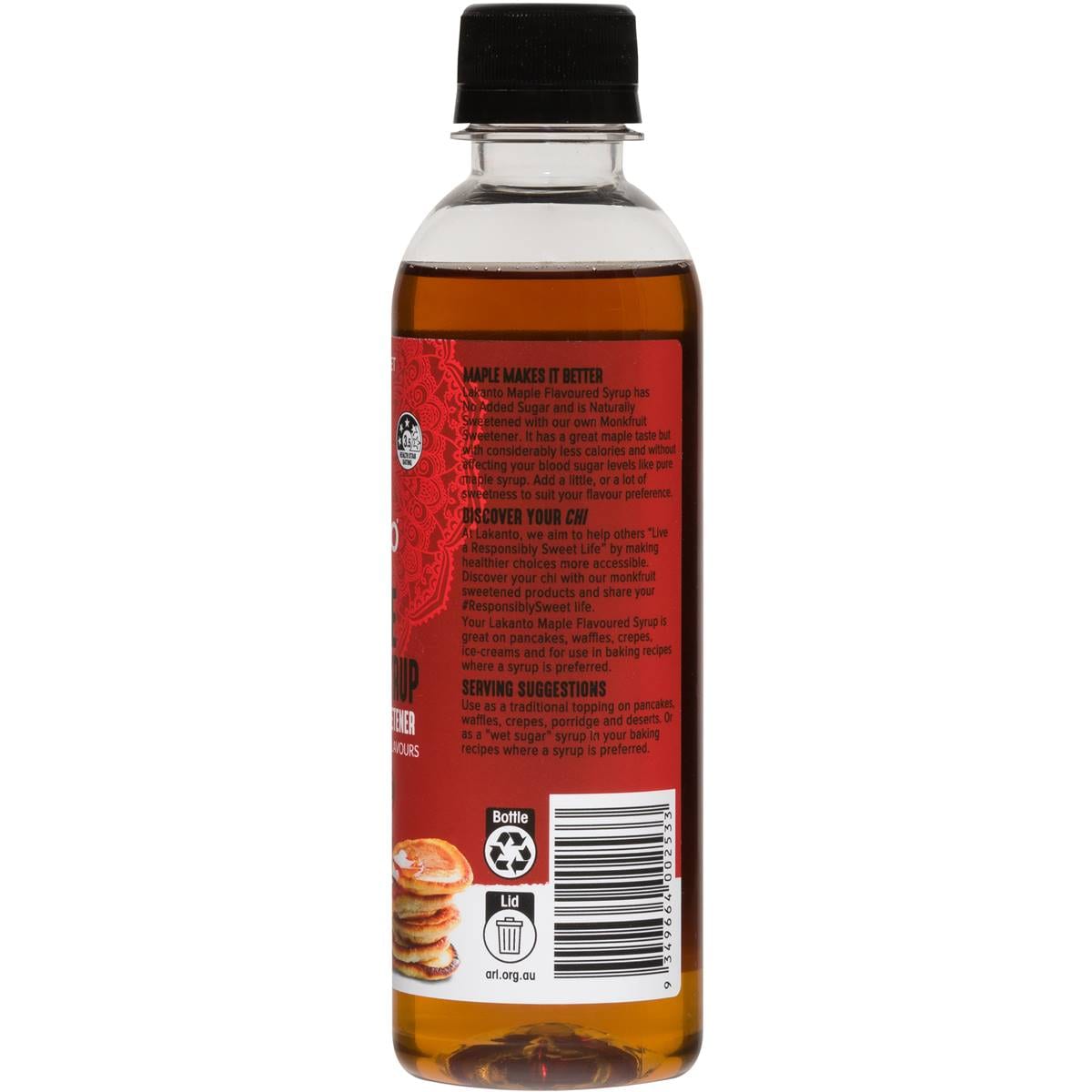 Lakanto Monkfruit No Sugar Added Maple Flavoured Syrup 300ml | Woolworths