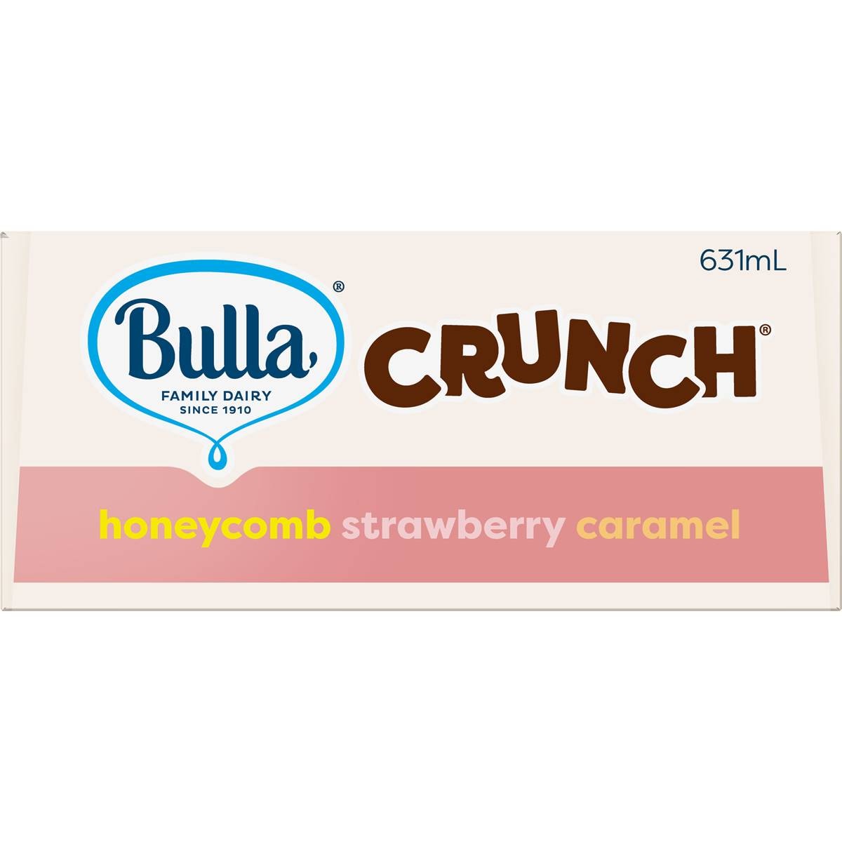 Bulla Crunch Caramel, Strawberry & Honeycomb 8 Pack | Woolworths