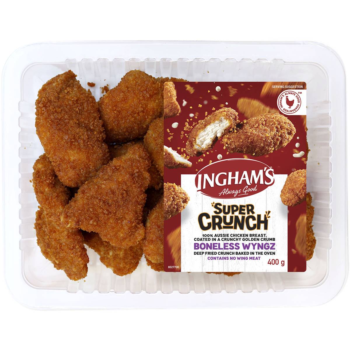 Ingham's Super Crunch Boneless Wygnz 400g | Woolworths