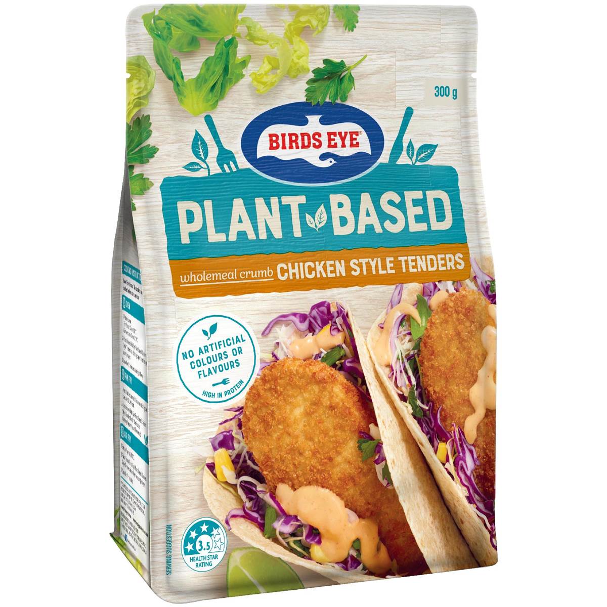 Birds Eye Plant Based Wholemeal Crumb Chicken Tenders 300g | Woolworths