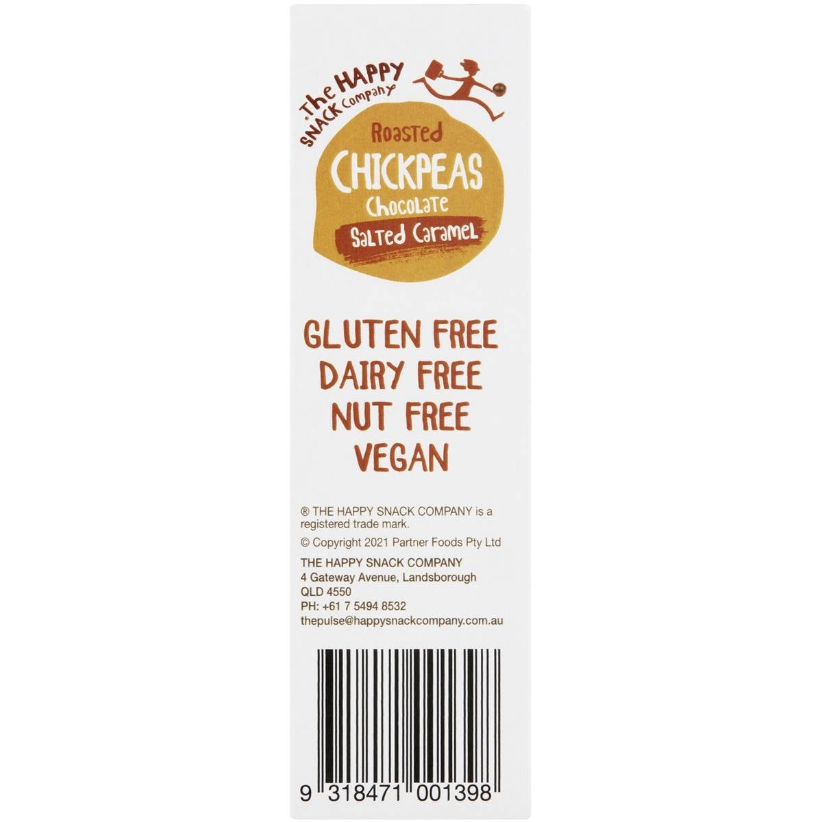The Happy Snack Company Chickpeas Choc Salted Caramel 5 Pack | Woolworths