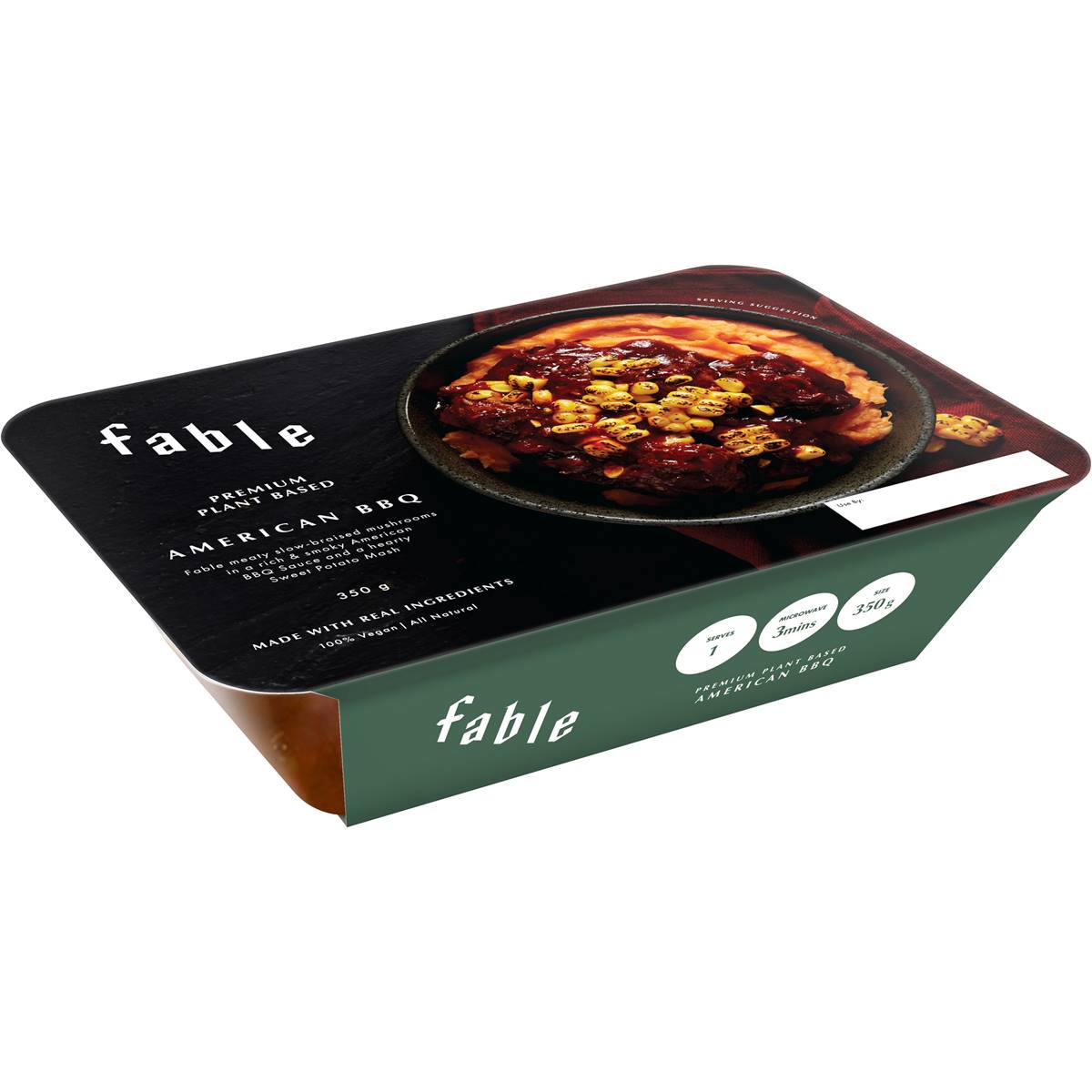 Fable Premium Plant Based American Bbq Chilled Meal 350g | Woolworths