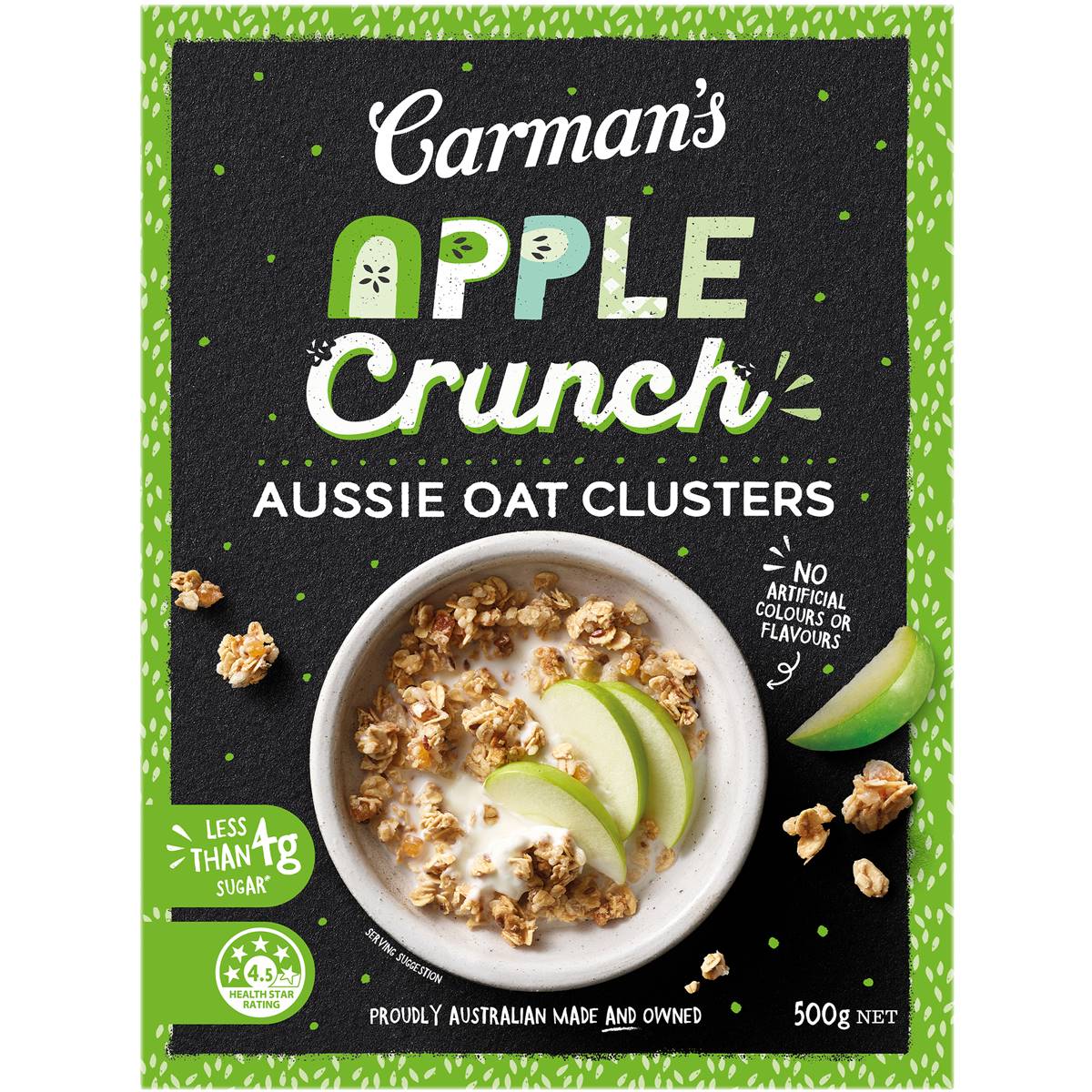 Carman's Aussie Oat Clusters Apple 500g | Woolworths