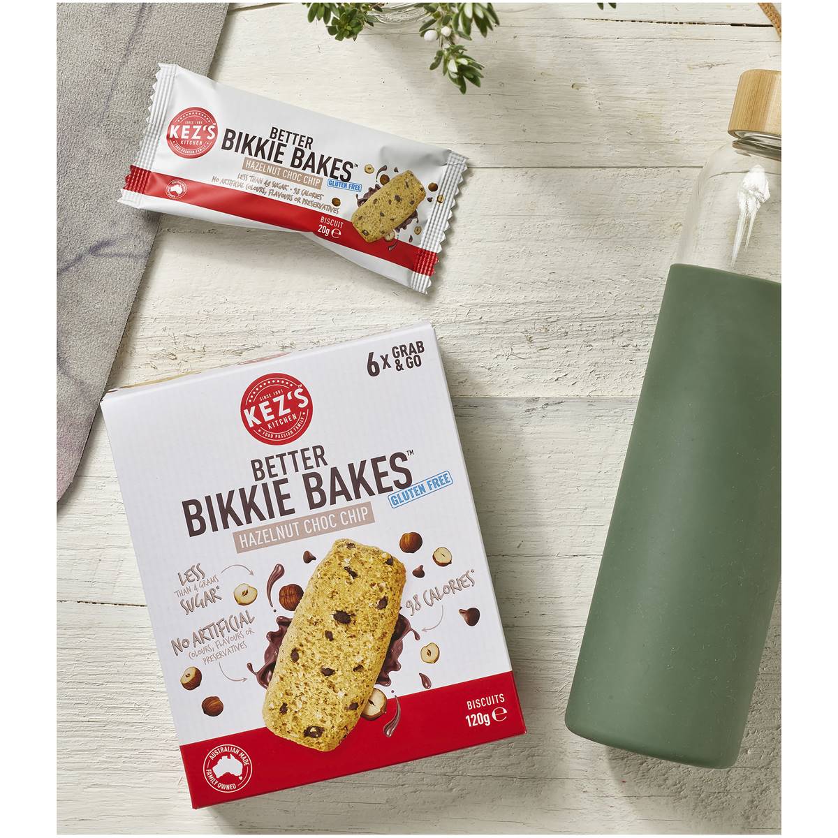 Kez's Kitchen Better Bikkie Bakes Hazelnut Choc Chip 120g | Woolworths