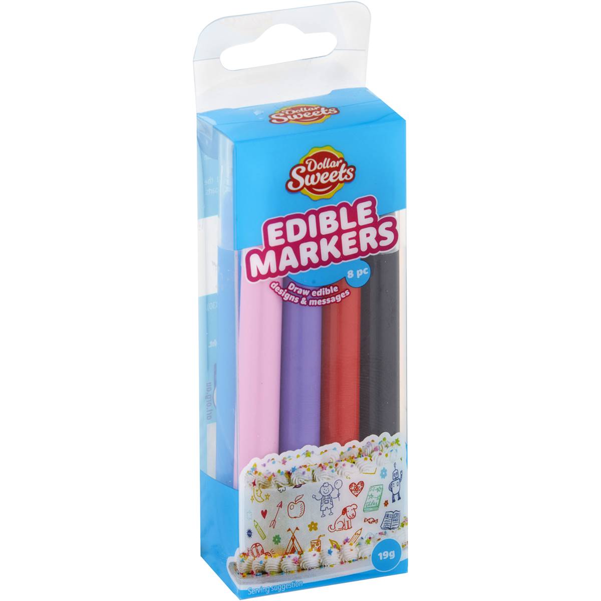 Dollar Sweets Edible Markers 8 Pack Woolworths dollar-sweets-edible-markers-8-pack-woolworths