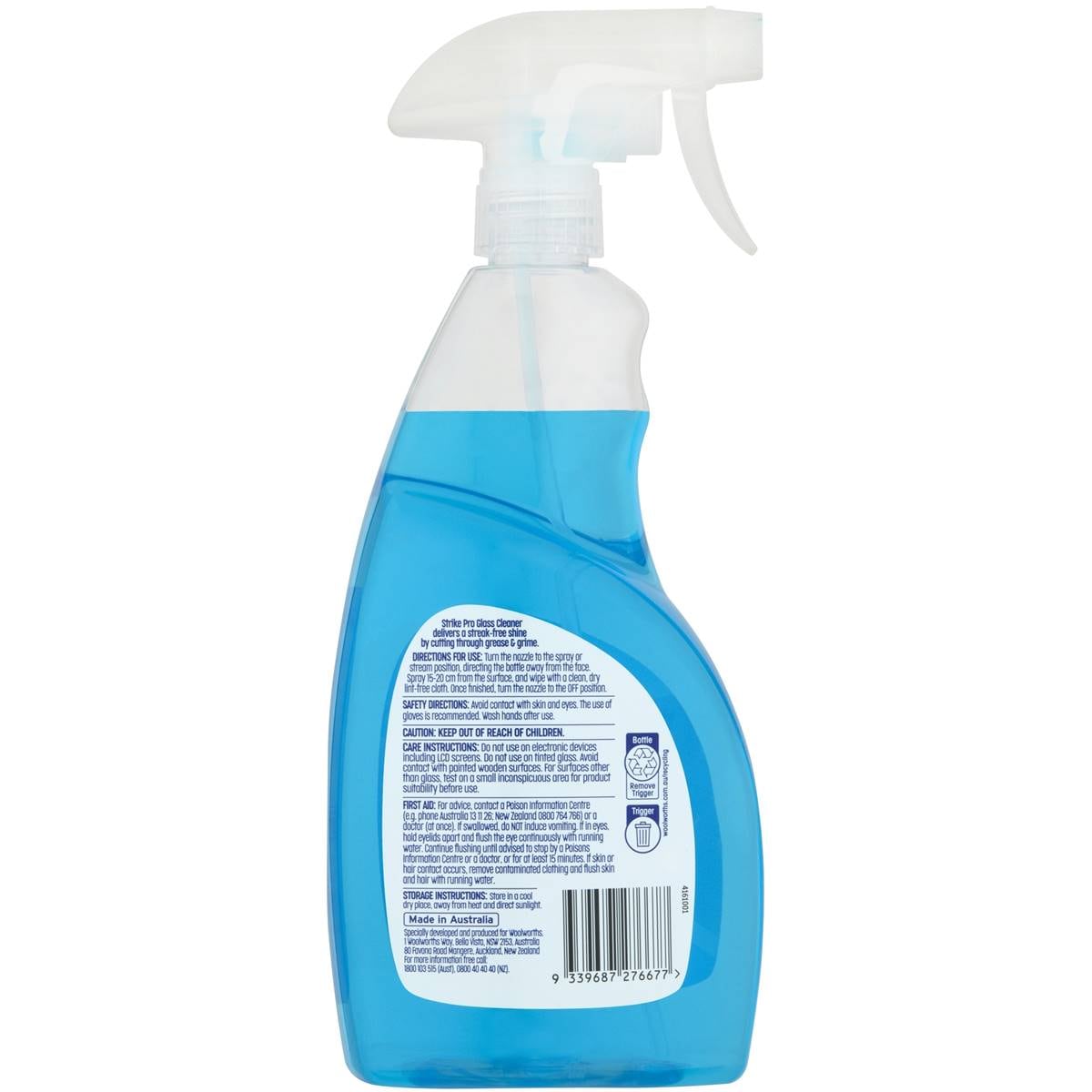Strike Pro Glass Cleaner Spray Removes Grease & Grime 750ml | Woolworths
