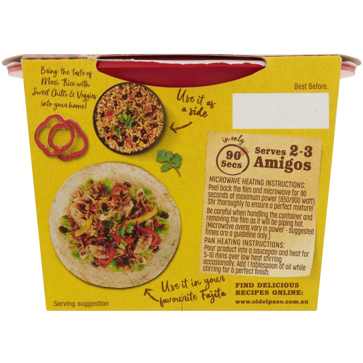 Old El Paso Mexi Rice With Chilli & Vegetables 240g | Woolworths
