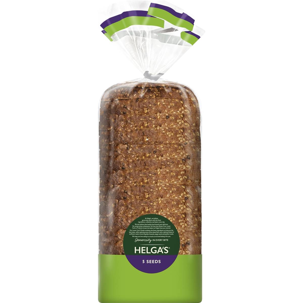 Helgas 50 Lower Carb 5 Seeds Loaf 700g Woolworths