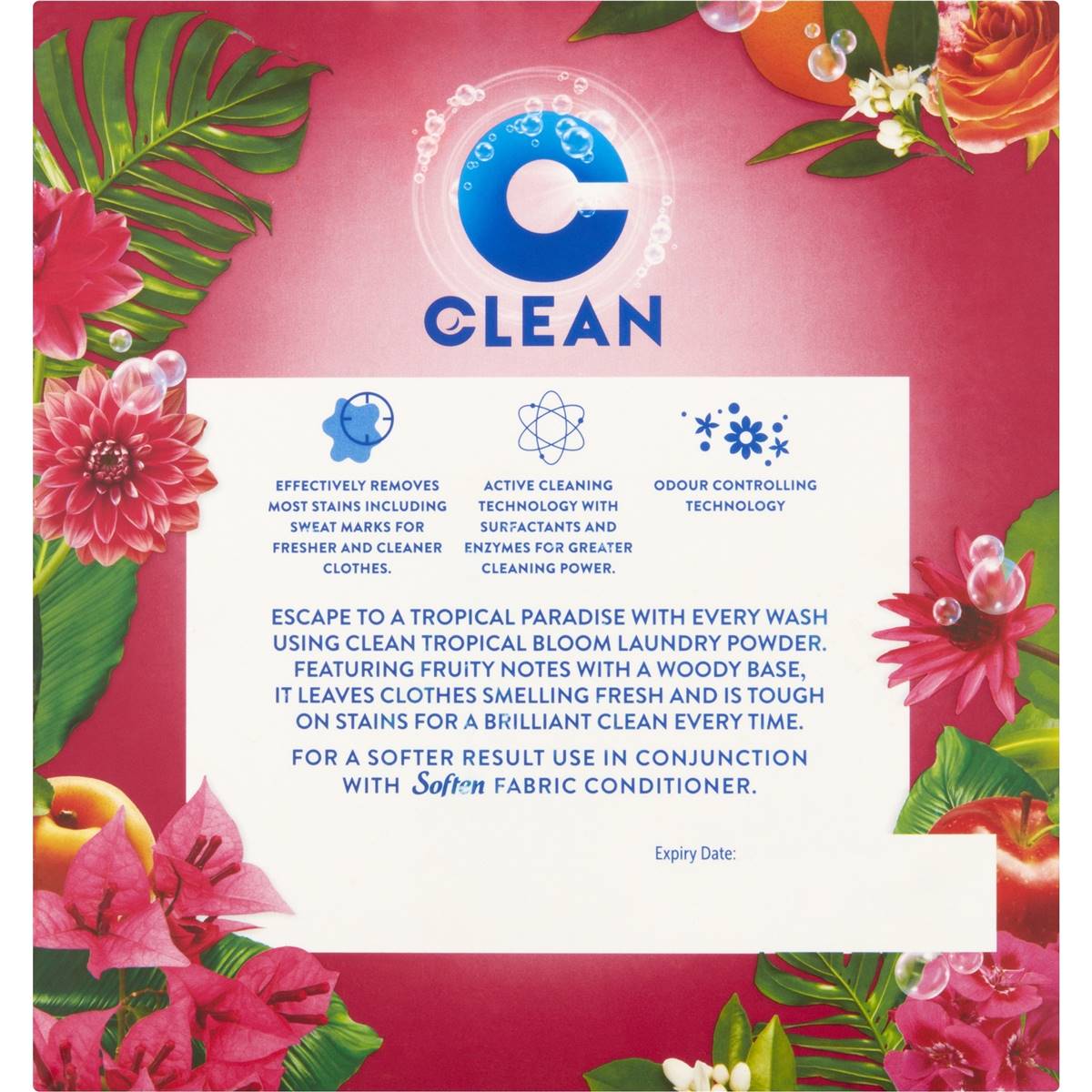 Clean Laundry Powder Tropical Bloom 2kg | Woolworths
