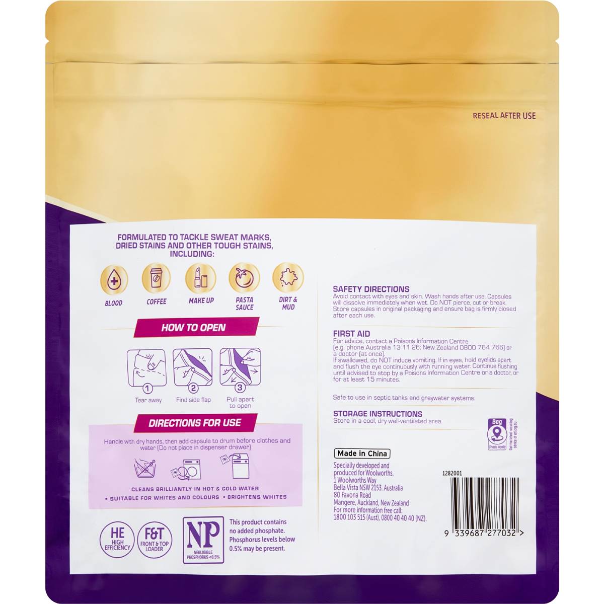 Clean Ultimate 3 In 1 Laundry Capsules 36 Pack | Woolworths