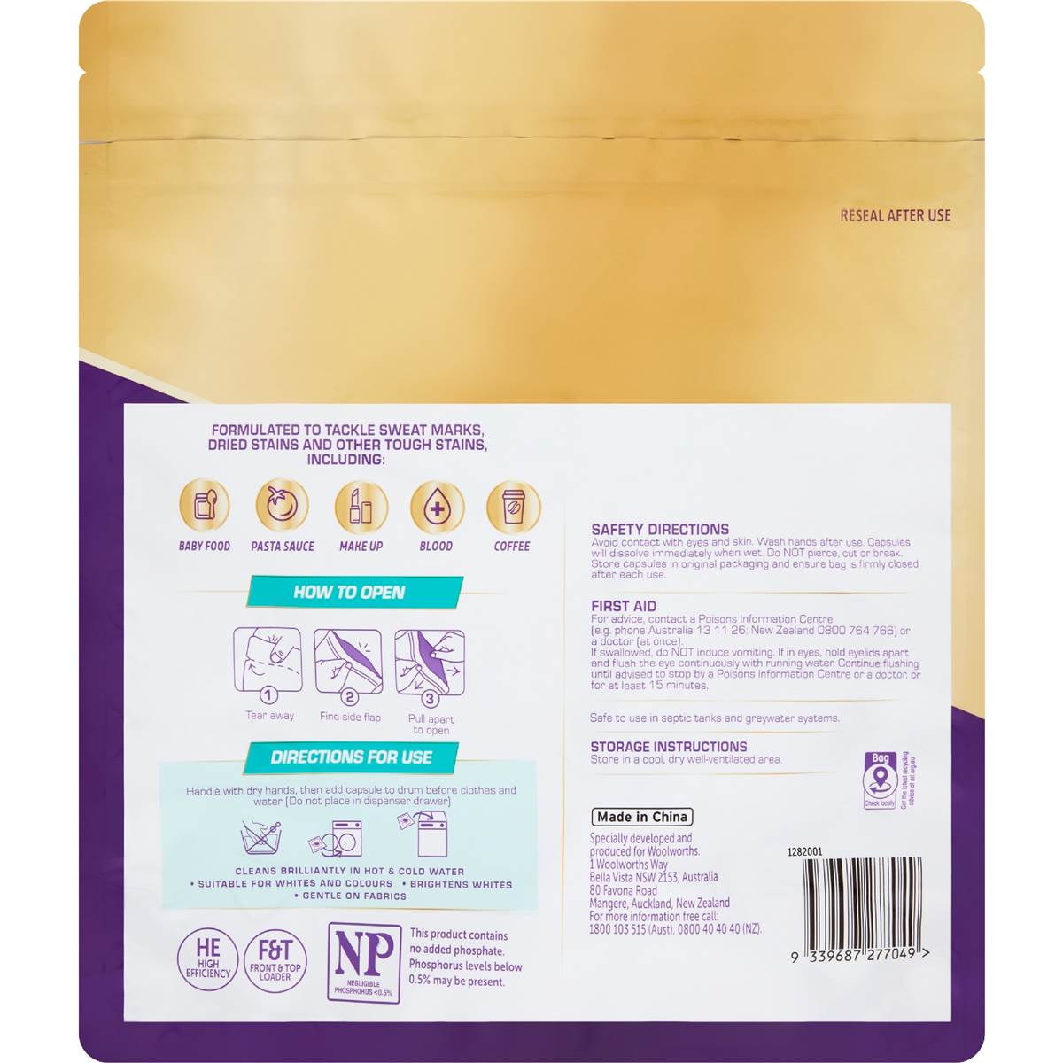 Clean Ultimate Sensitive Laundry Capsules 36 Pack | Woolworths