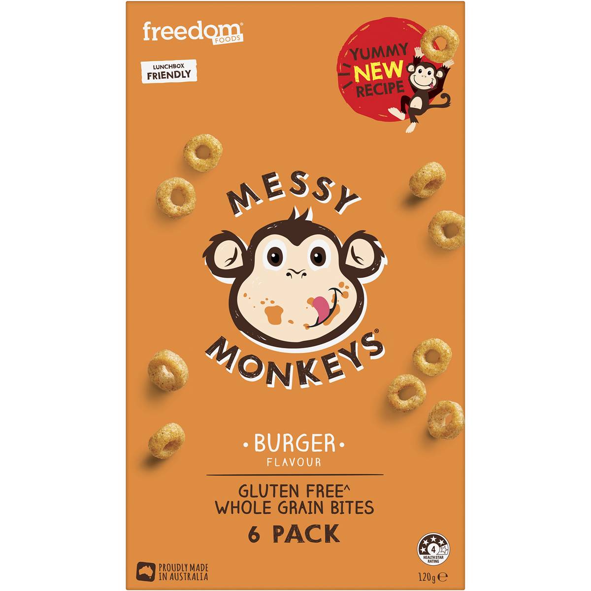 Messy Monkeys Wholegrain Bites Burger 6 Pack | Woolworths