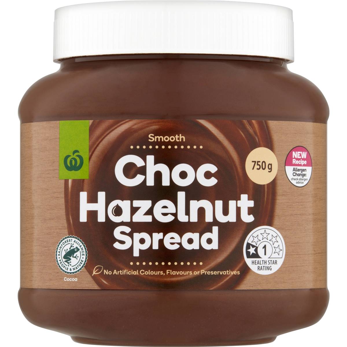 Woolworths Choc Hazelnut Spread 750g | Woolworths