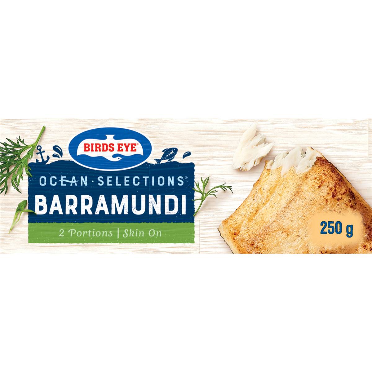 Birds Eye Ocean Selections Barramundi Skin On Frozen Fish Fillet 2 Pack ...