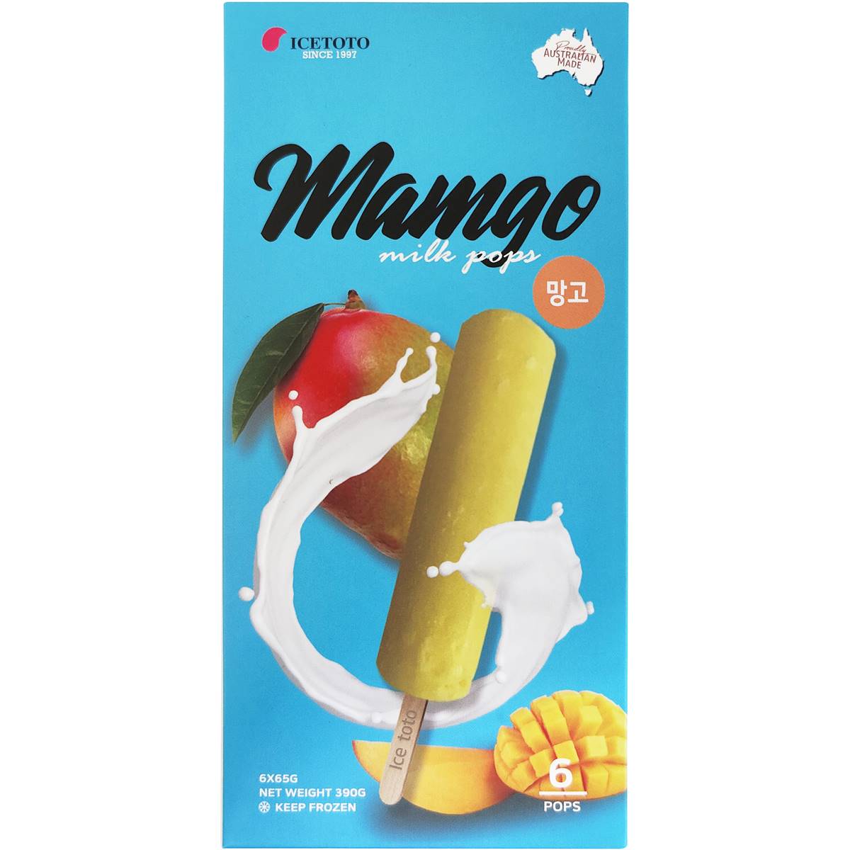 Icetoto Mango Milk Pops 390g | Woolworths