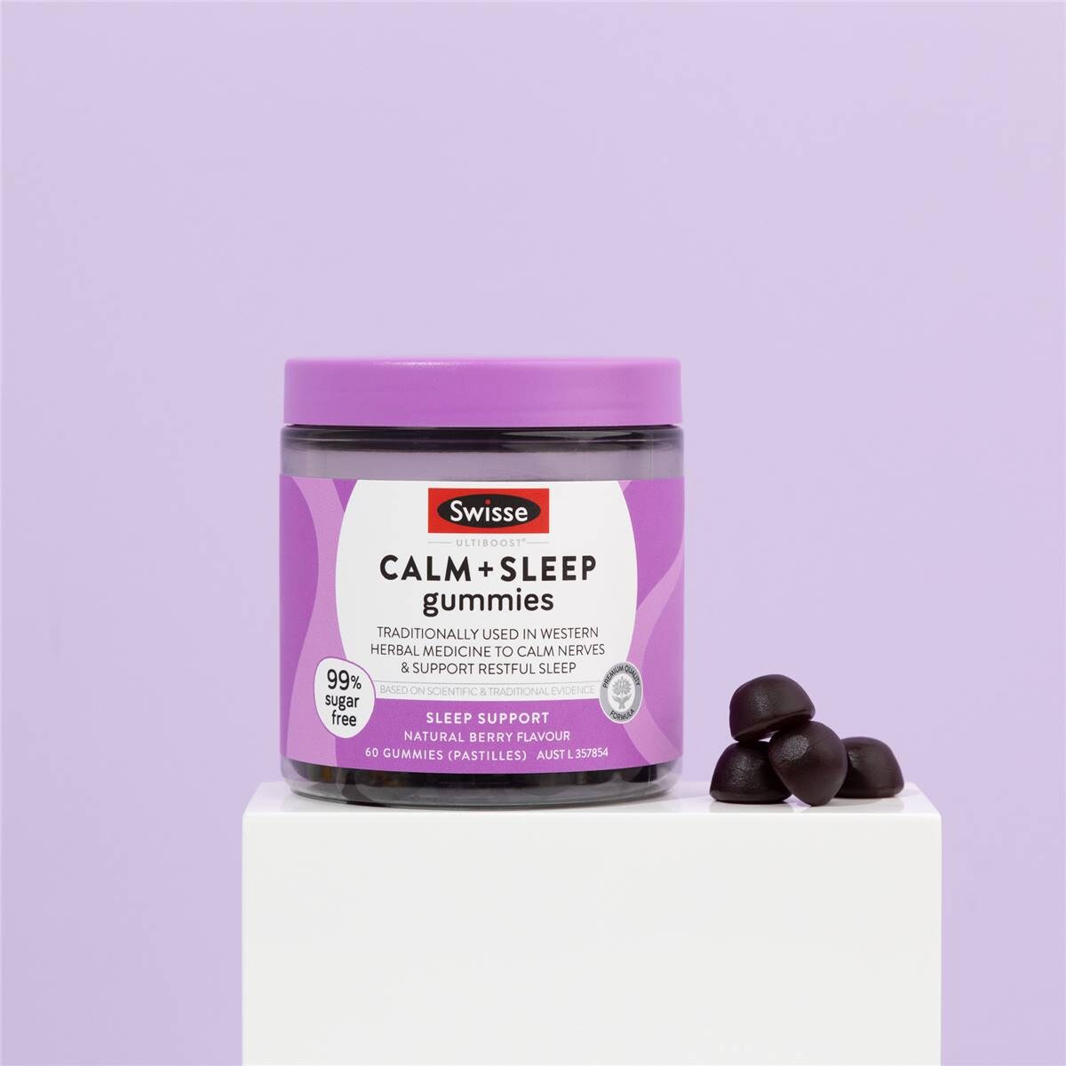 Swisse Ultiboost Calm + Sleep Gummies For Sleep Support 60 Pack ...
