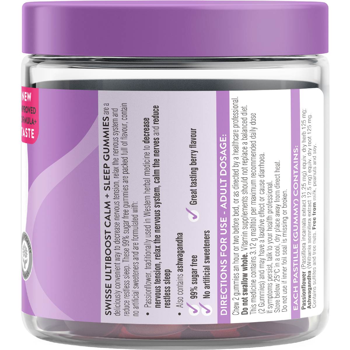 Swisse Ultiboost Calm + Sleep Gummies 60 Pack | Woolworths