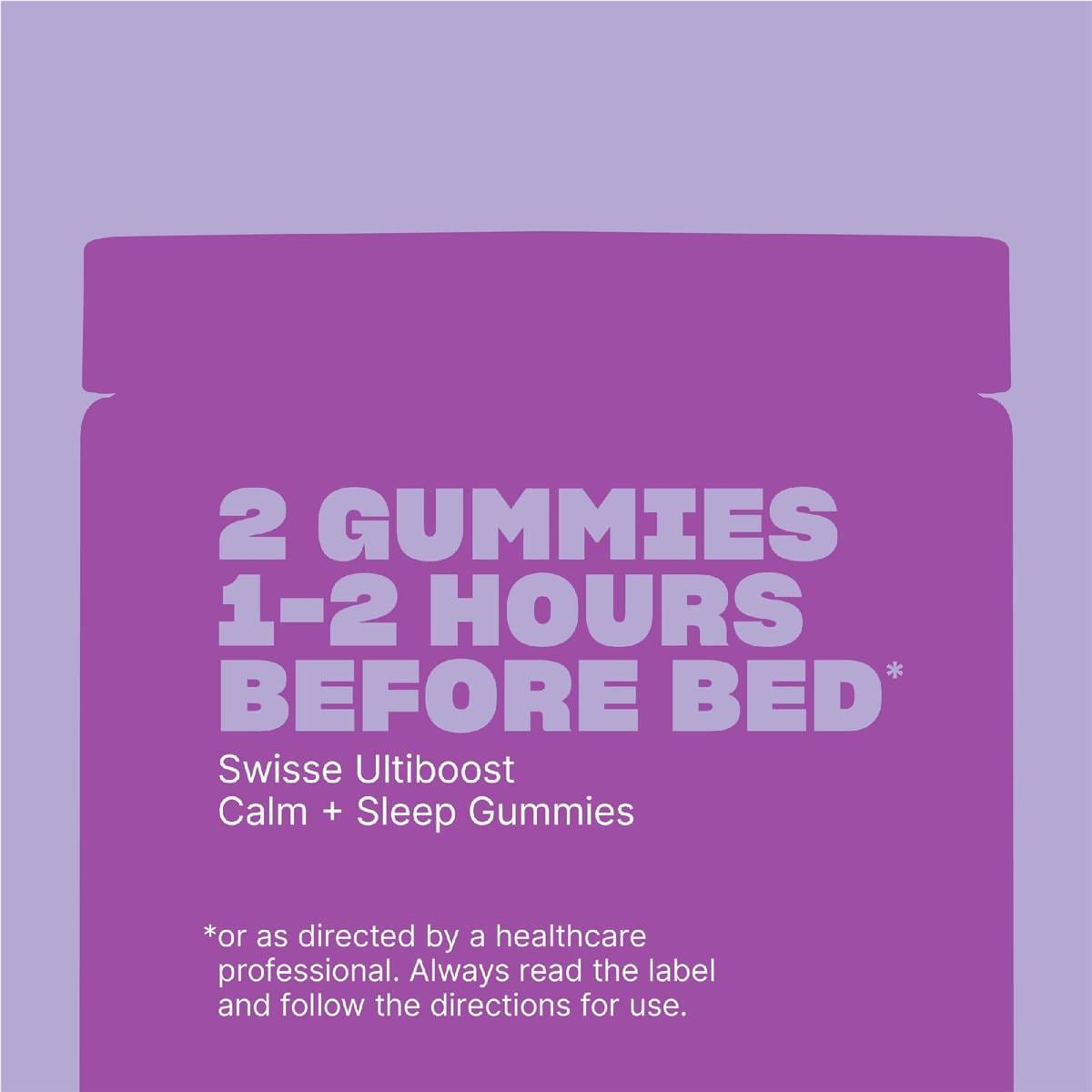 Swisse Ultiboost Calm + Sleep Gummies For Sleep Support 60 Pack ...