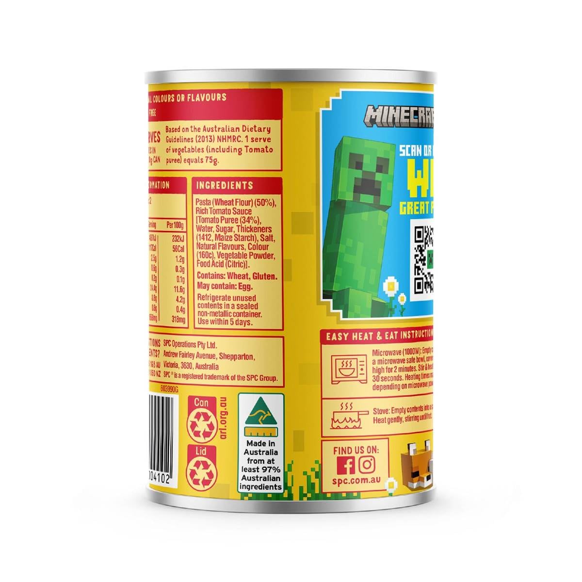 Spc Spaghetti Rich Tomato 420g | Woolworths