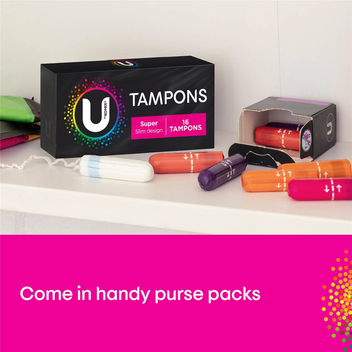 U By Kotex Tampons Super Super 16 Pack | Woolworths