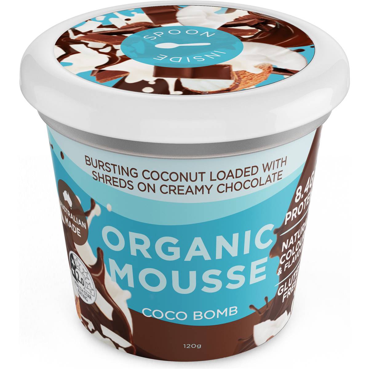 Goraw Desserts Organic Mousse Coco Bomb 120g | Woolworths