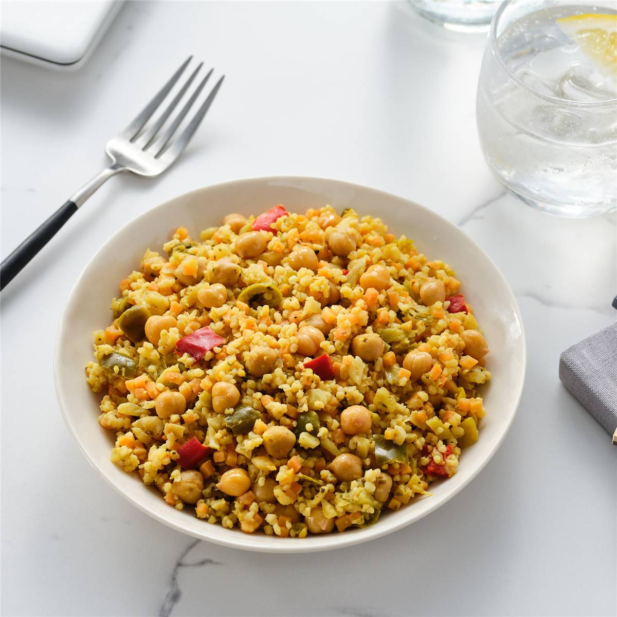 Edgell Nourish Bowl Cherm Veg Rice Salad Chickpeas, Cauli & Broc 180g ...