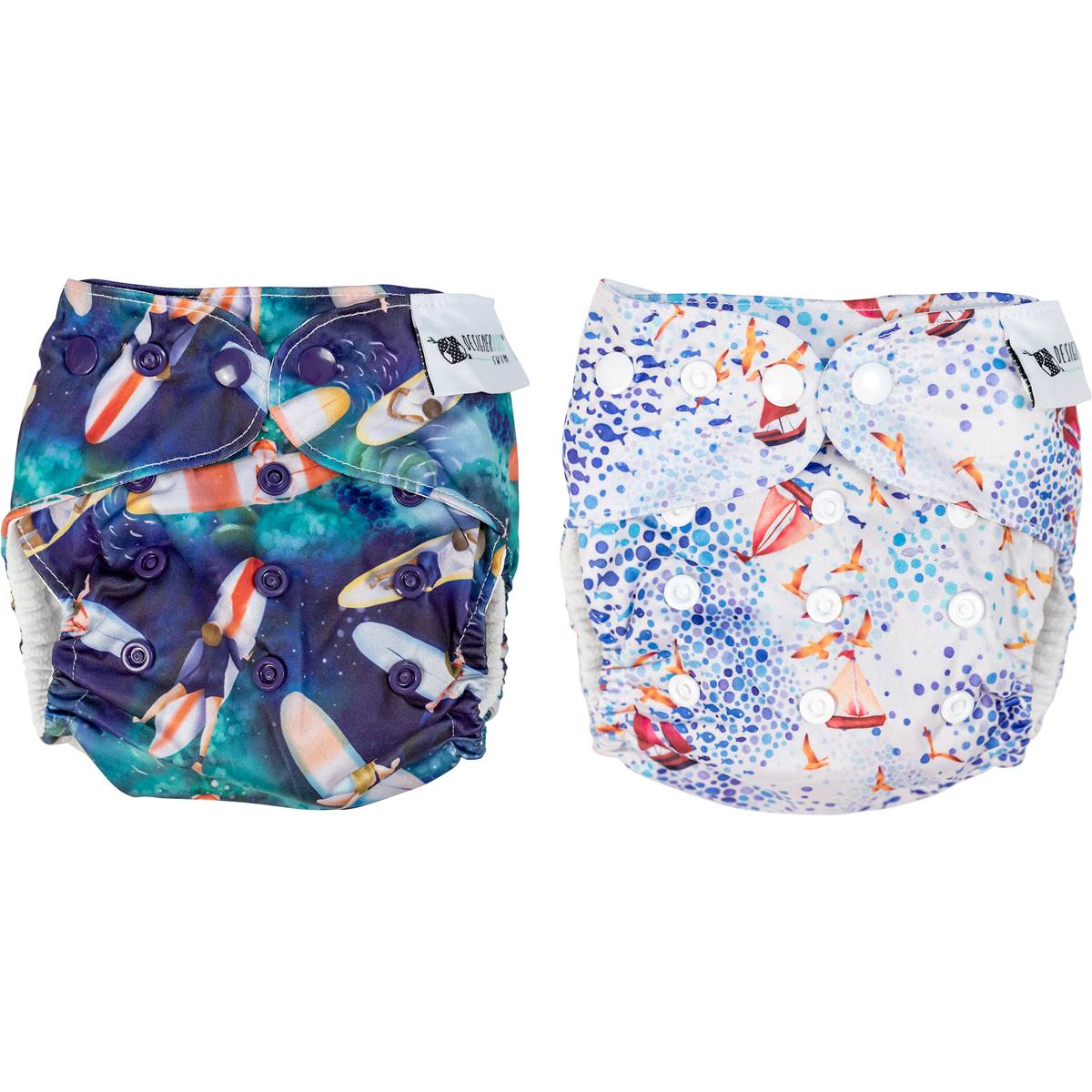 Designer Bums Australia Reusable Swim Nappy Summer 2 Pack | Woolworths