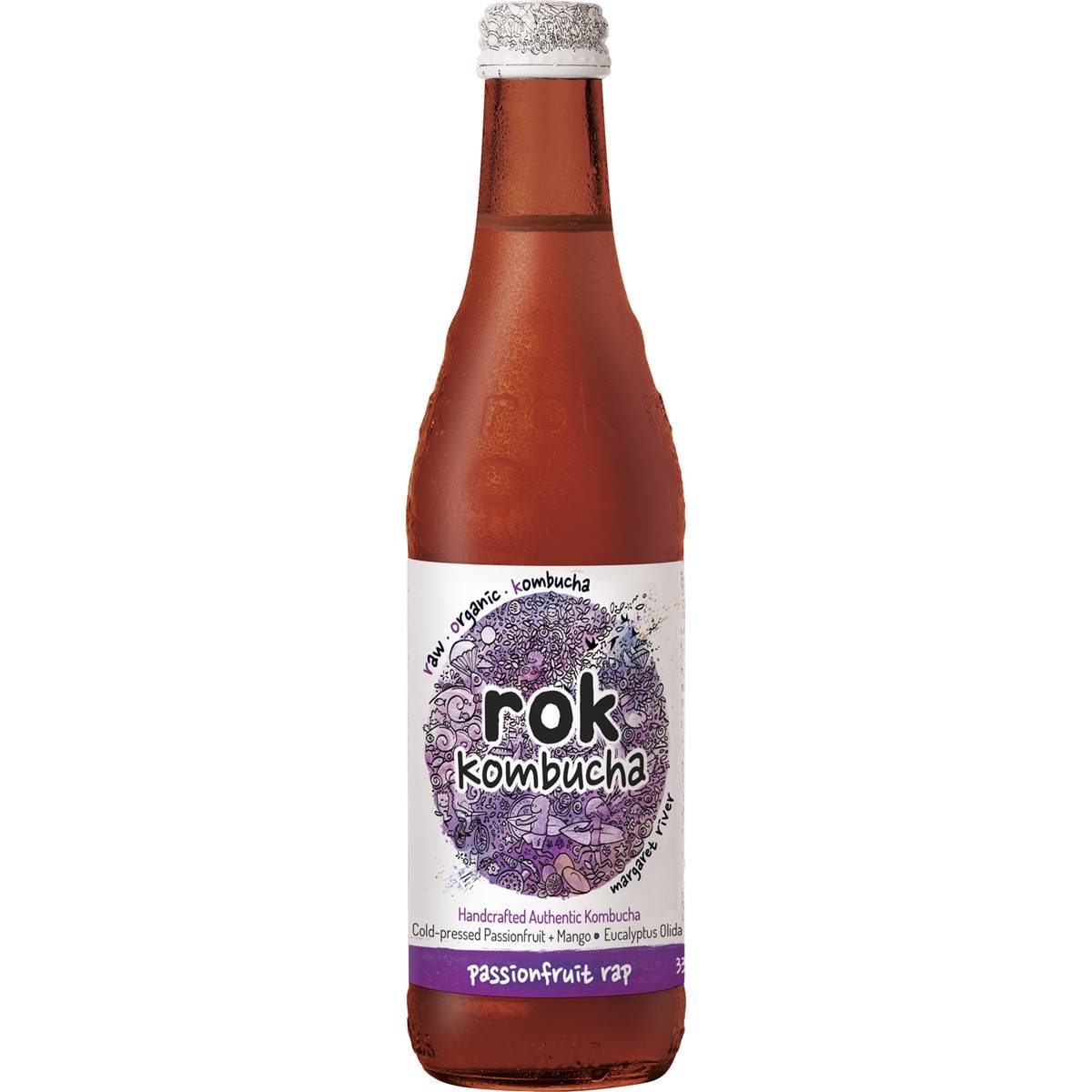 Rok Kombucha Passionfruit Rap 330ml | Woolworths