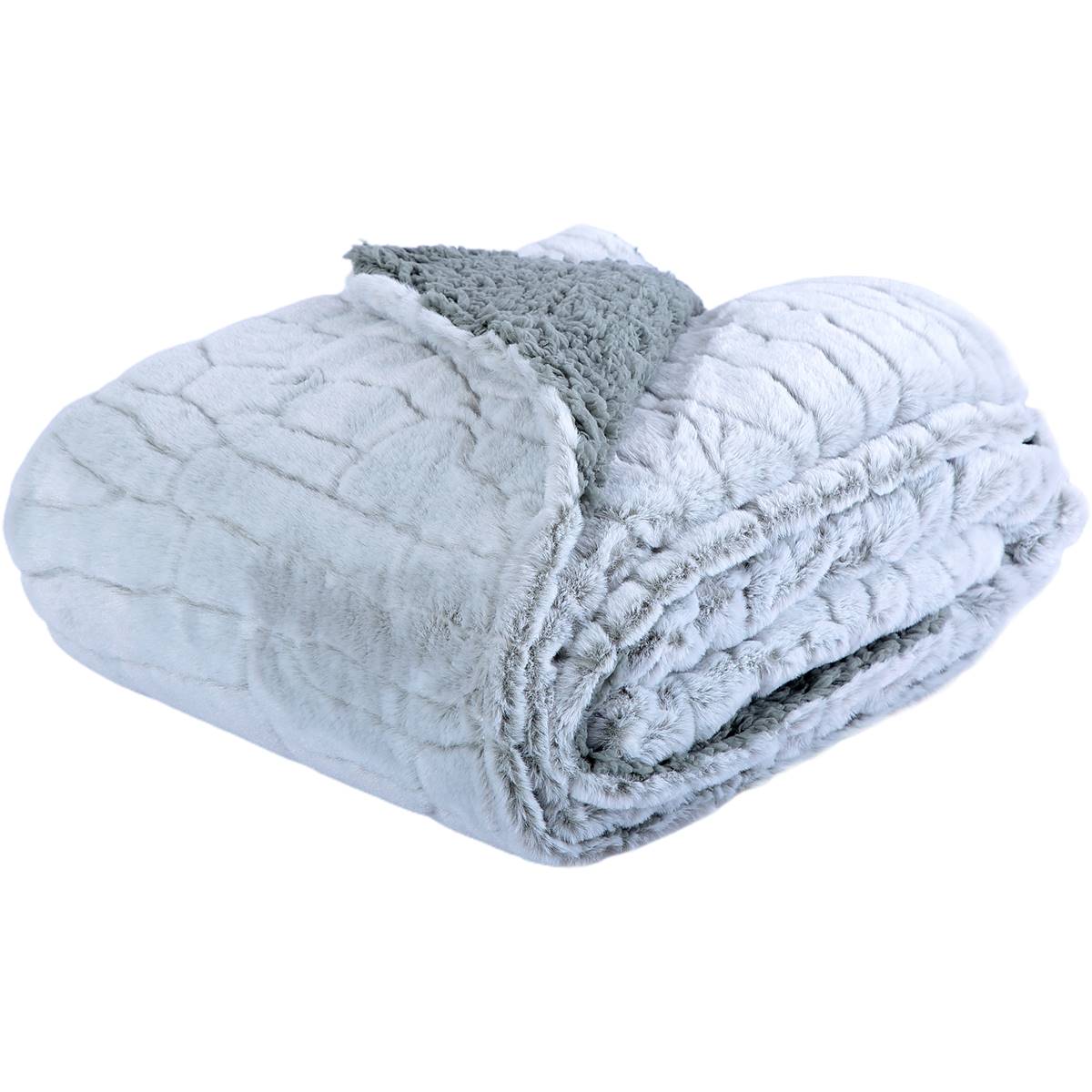 Inspire Pattern Faux Mink Throw Assorted Each | Woolworths