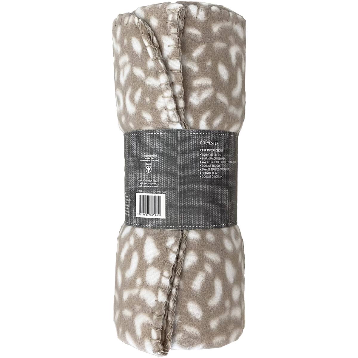 Inspire Patterned Fleece Throw Assorted Each | Woolworths