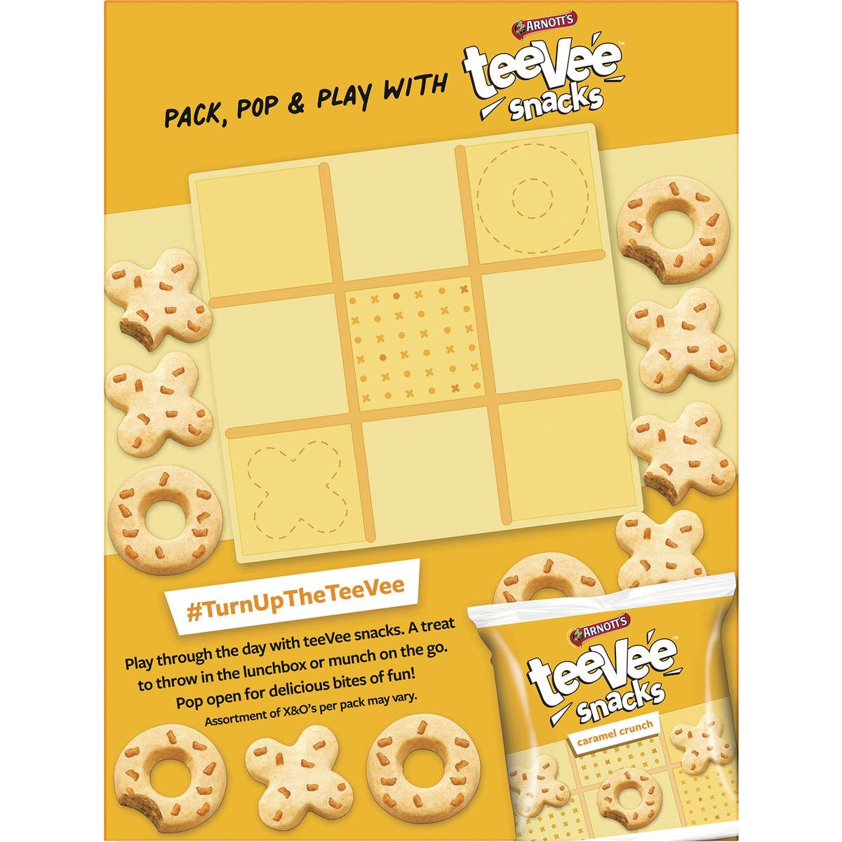 Arnott's Teevee Snacks Caramel Crunch 168g | Woolworths