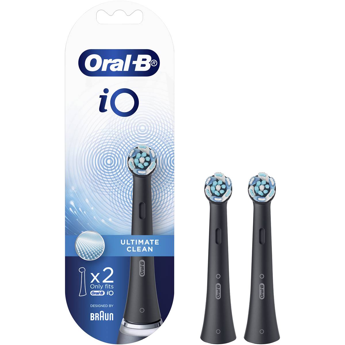 Oral-b Io Ultimate Clean Electric Toothbrush Refill 2 Pack | Woolworths