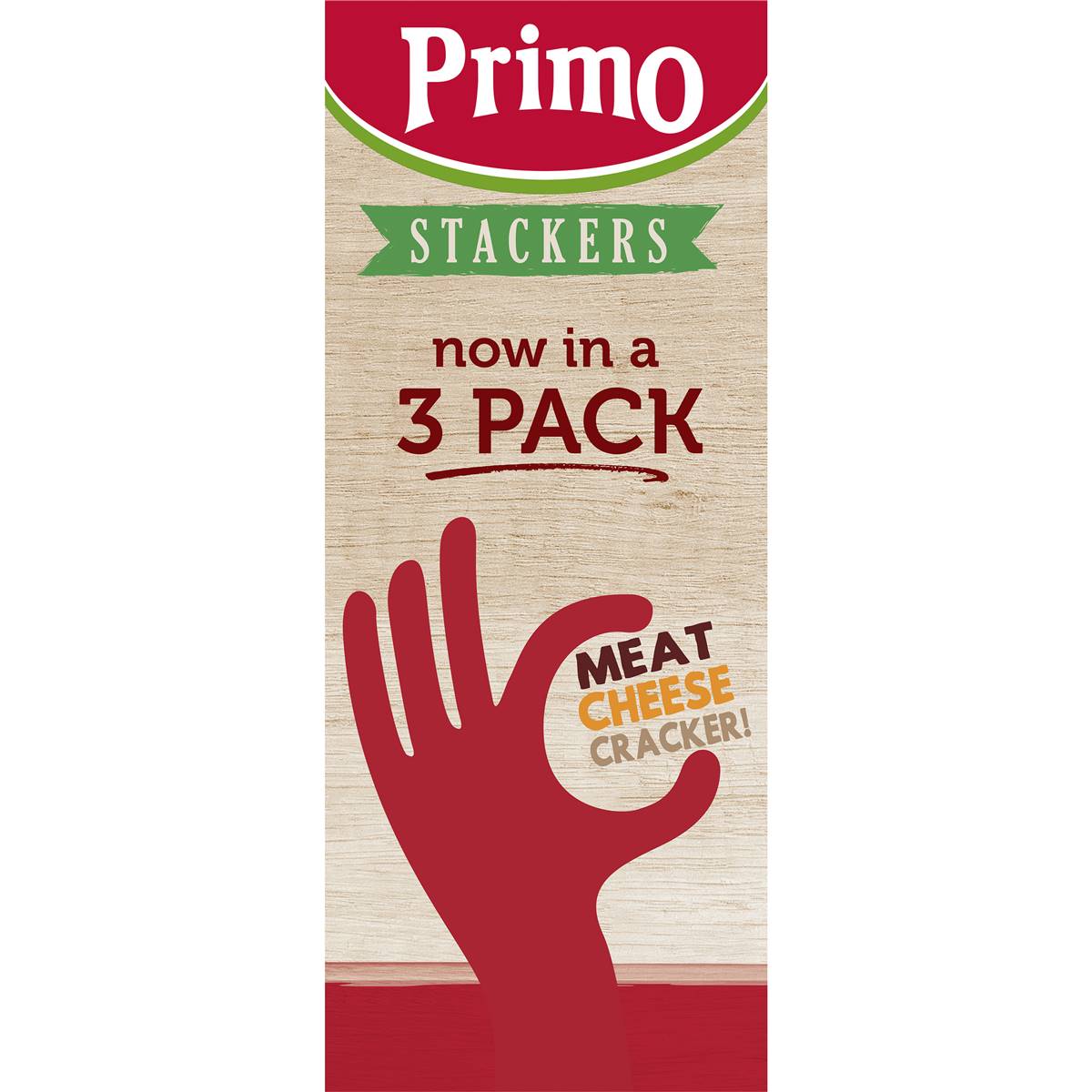 Primo Stackers Mild Salami Cheddar Cheese & Crackers 3 Pack | Woolworths