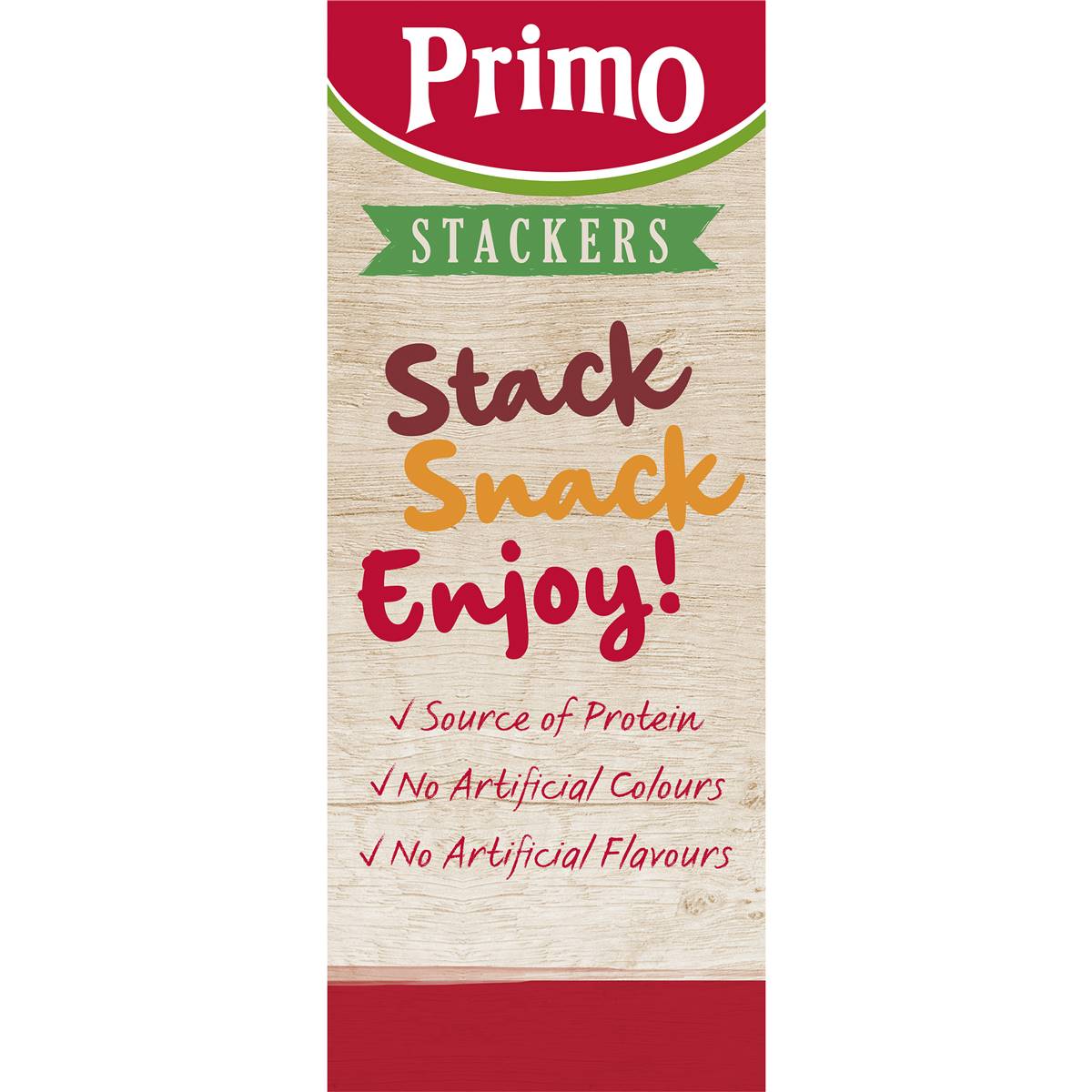 Primo Stackers Mild Salami Cheddar Cheese & Crackers 3 Pack | Woolworths