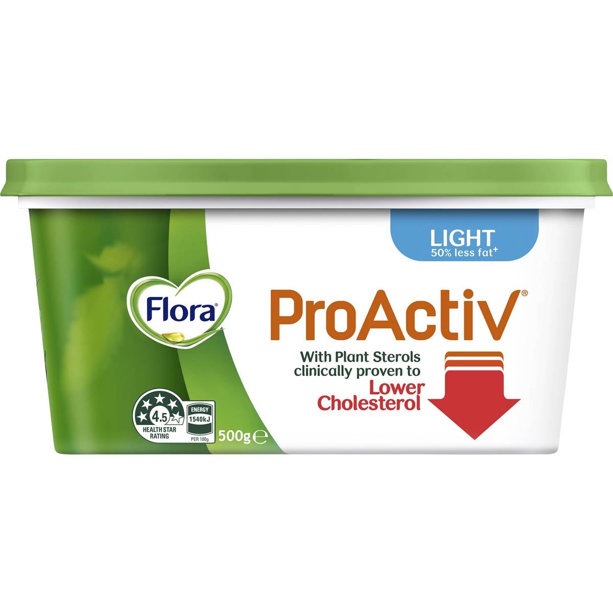 Flora Proactiv Cholesterol Lowering Margarine Spread Light 500g | Woolworths