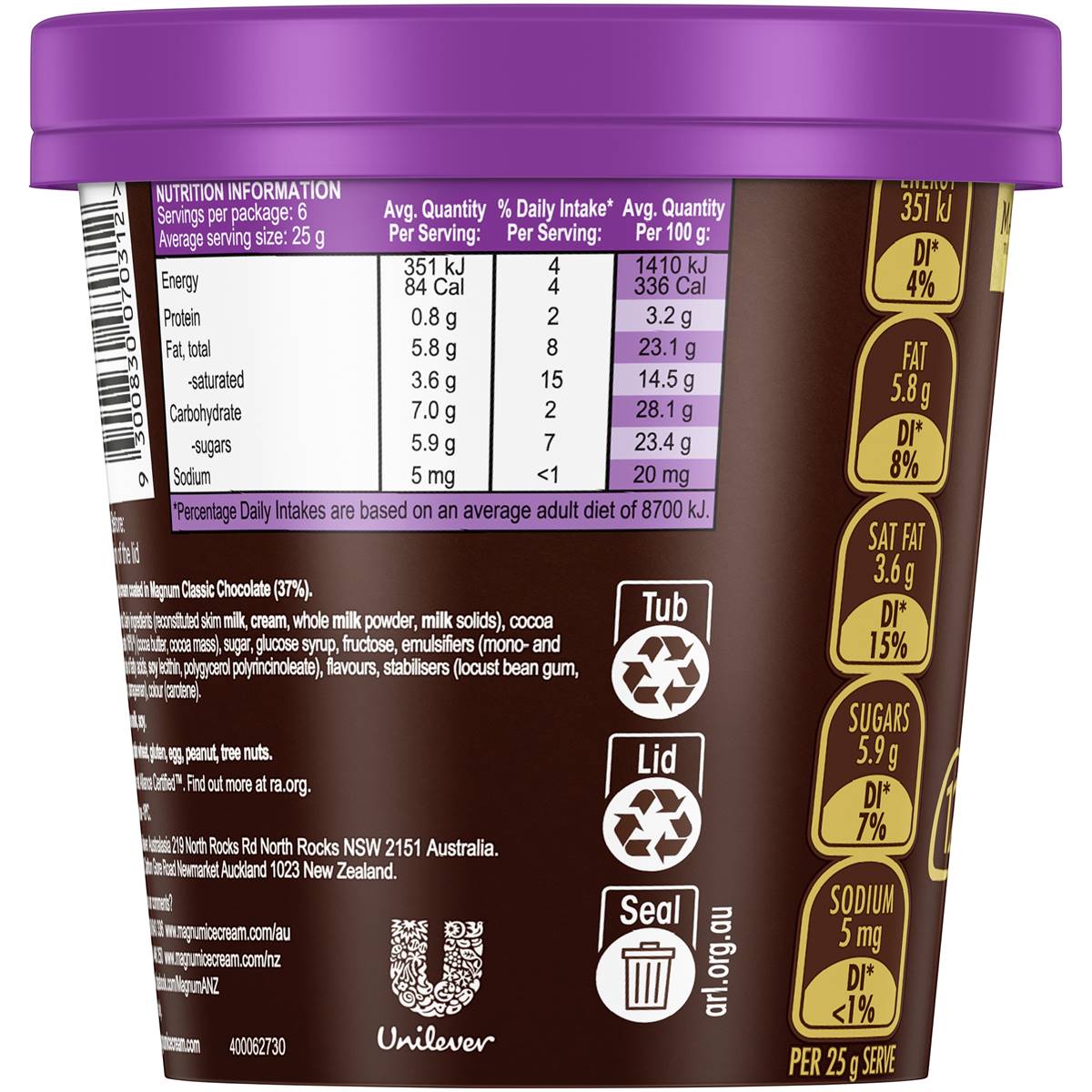 Magnum Ice Cream Bites Classic 183ml | Woolworths