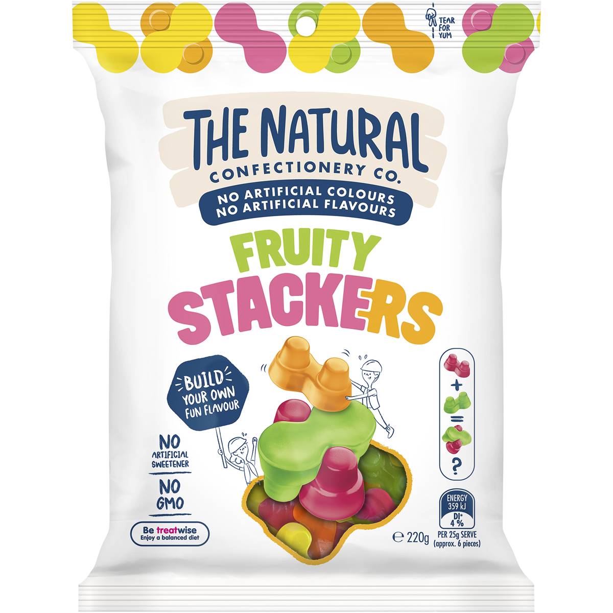 The Natural Confectionery Co Fruity Stackers Lollies 220g Woolworths The Natural Confectionery Co Fruity Stackers Lollies 220g Woolworths