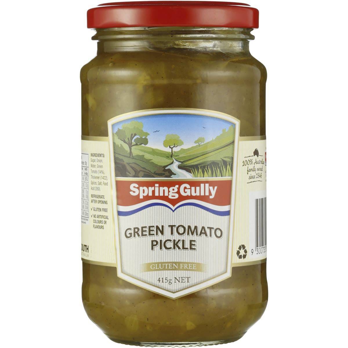 Spring Gully Pickles Green Tomato 415g | Woolworths