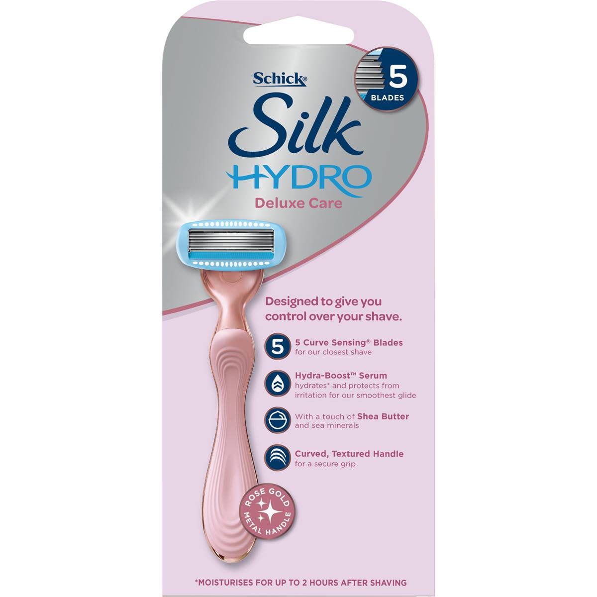 Schick Hydro Silk Deluxe Care Razor With 2 Cartridge Set Each | Woolworths