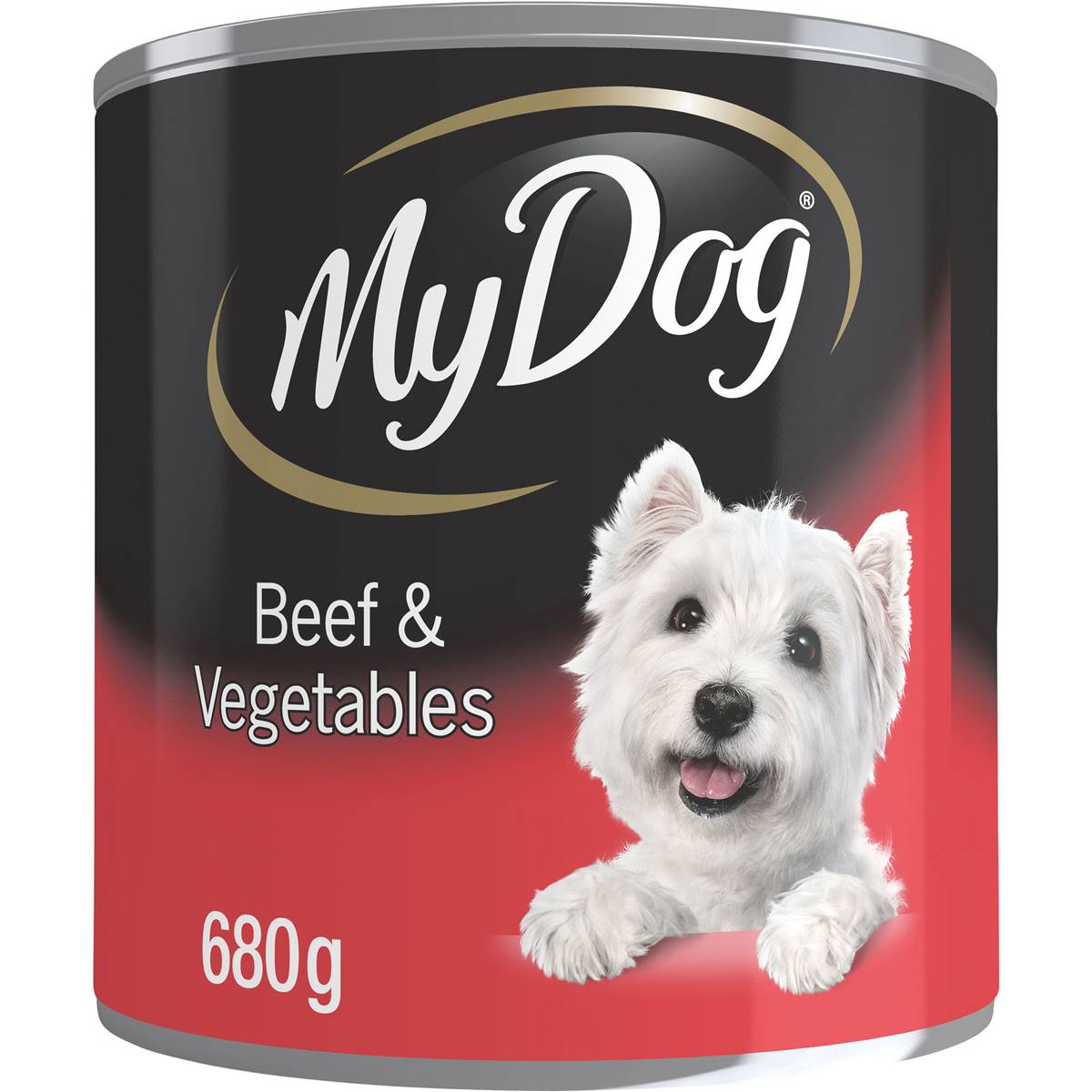 My Dog Beef Strips & Spring Vegetables Wet Dog Food Can 680g | Woolworths