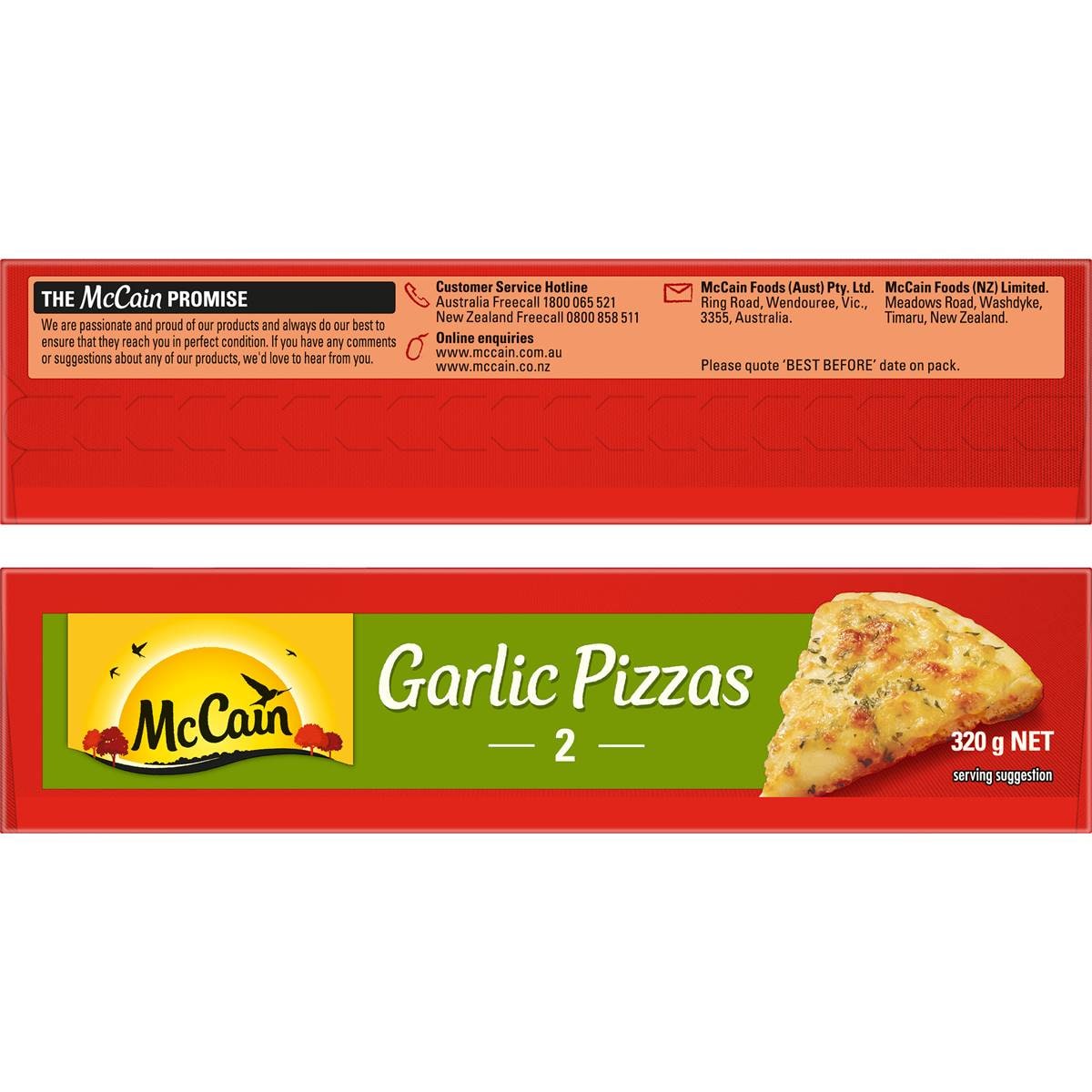 Mccain Pizza Garlic 320g | Woolworths