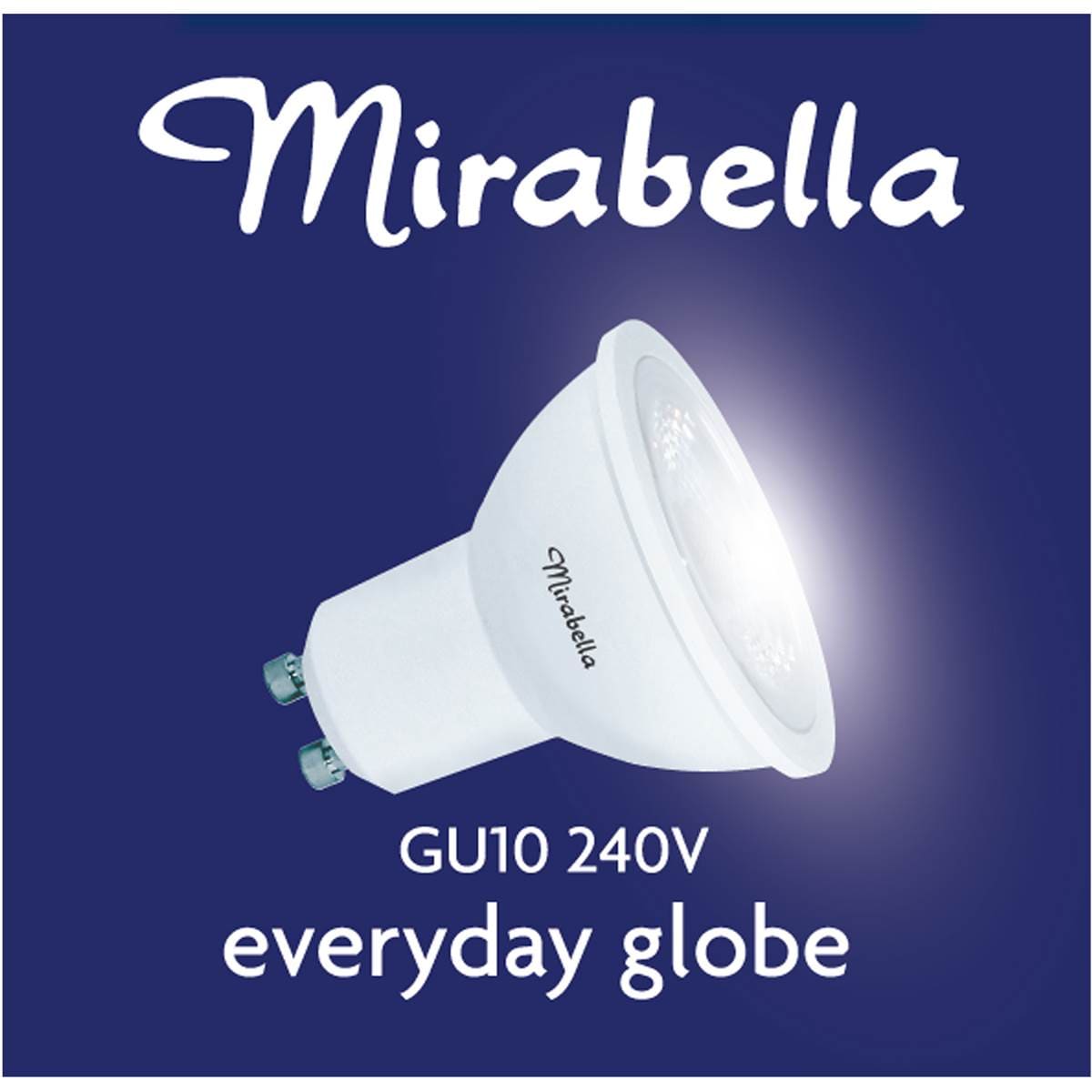 Mirabella Led Gu10 5.5w 500lm Warm White Light Globe 2 Pack | Woolworths