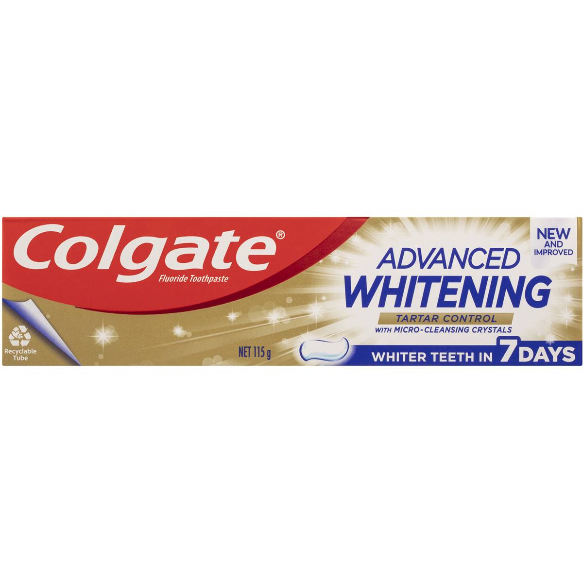 Colgate Advanced Whitening Tartar Control Toothpaste 115g | Woolworths