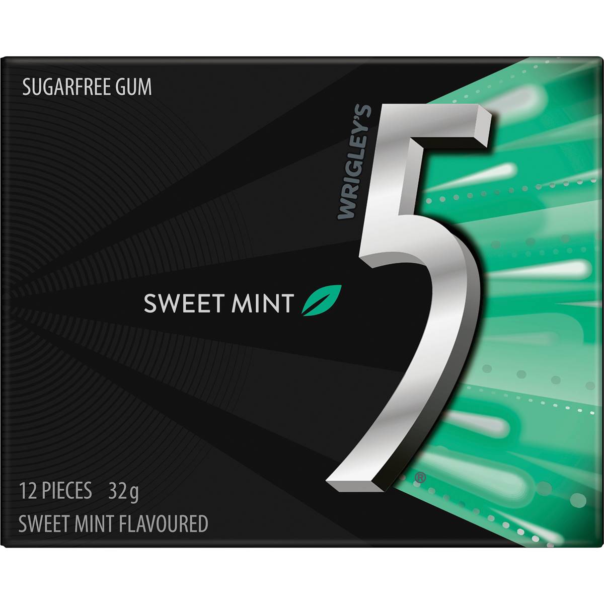 Wrigley's 5 Chewing Gum Sweet Mint 12 Pack | Woolworths