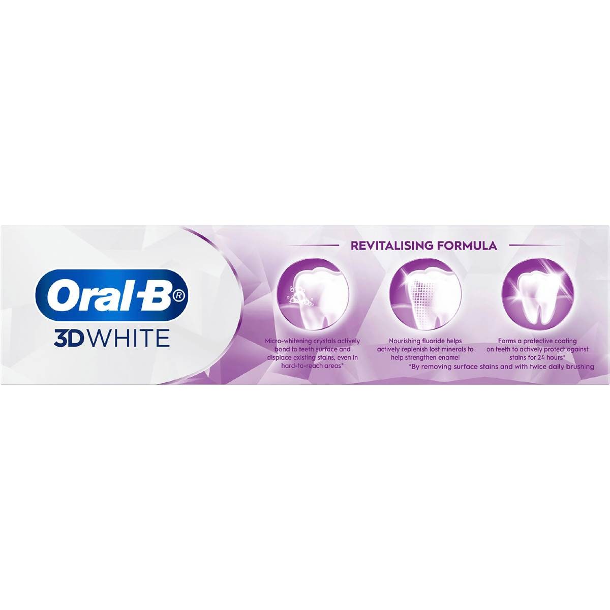 Oral-b 3d White Enamel Strong Whitening Toothpaste 95g | Woolworths