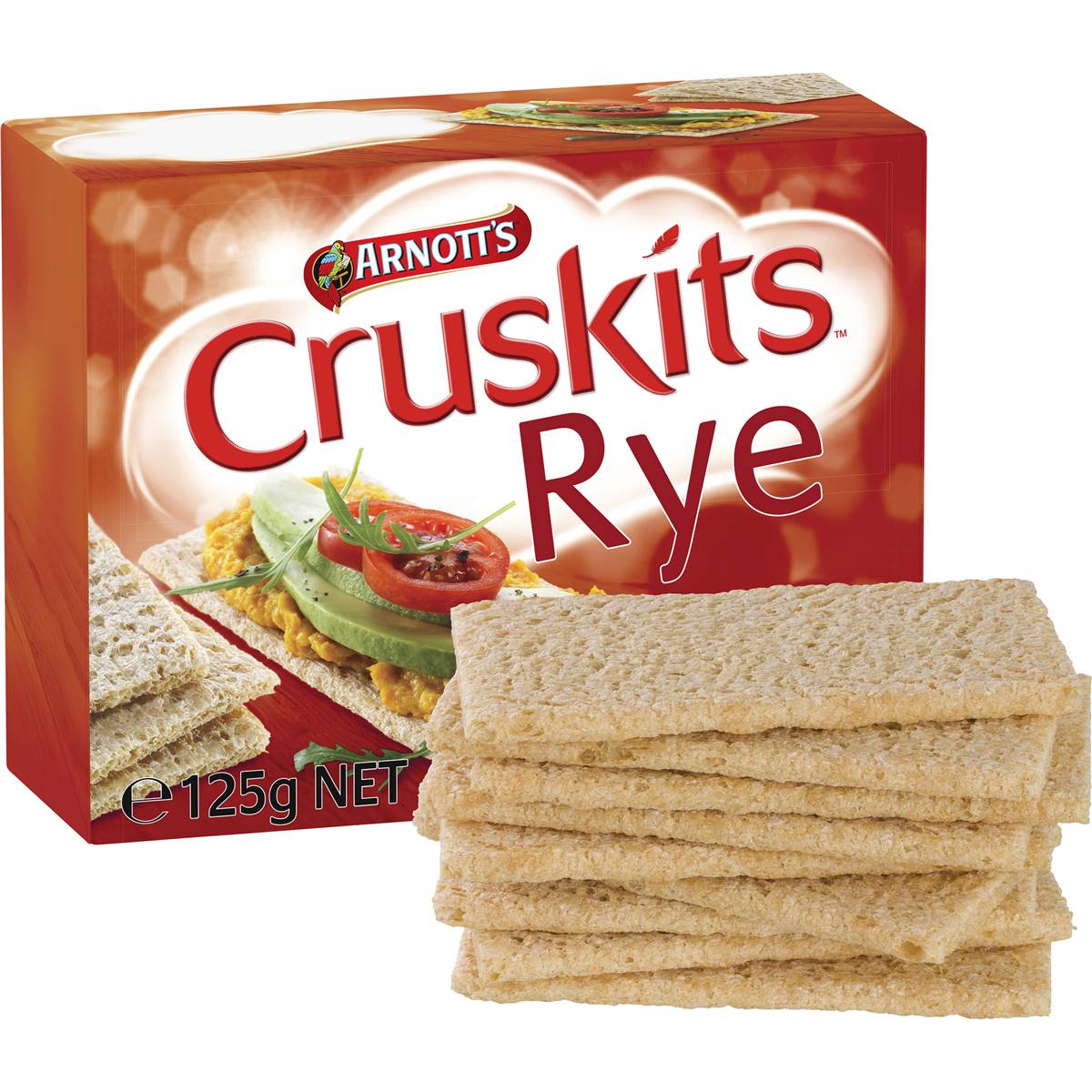 Arnott's Cruskits Rye Crispbreads Rye 125g | Woolworths